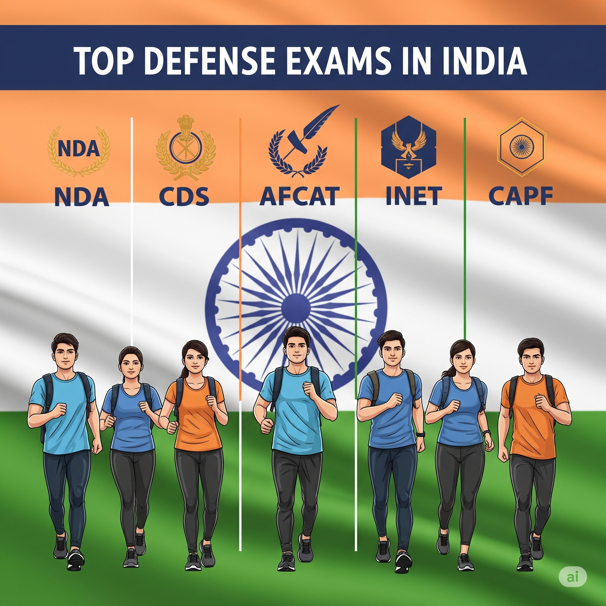 Top Defence Exams in India: NDA, CDS, AFCAT, INET & CAPF Explained ...