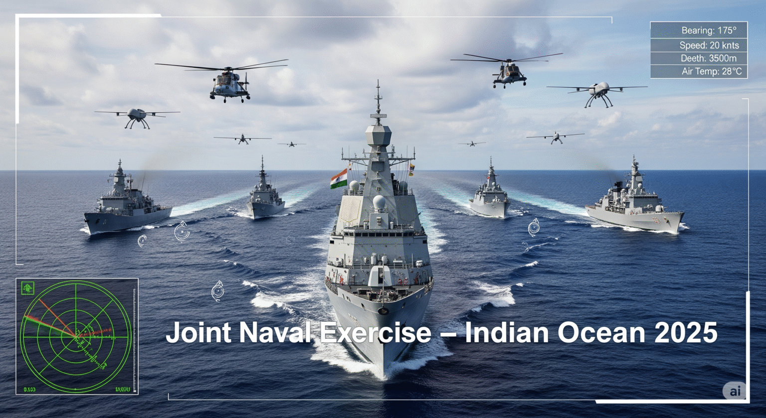 Indian Navy Showcases Muscle in Global Naval Exercise - DefenceNiti.com